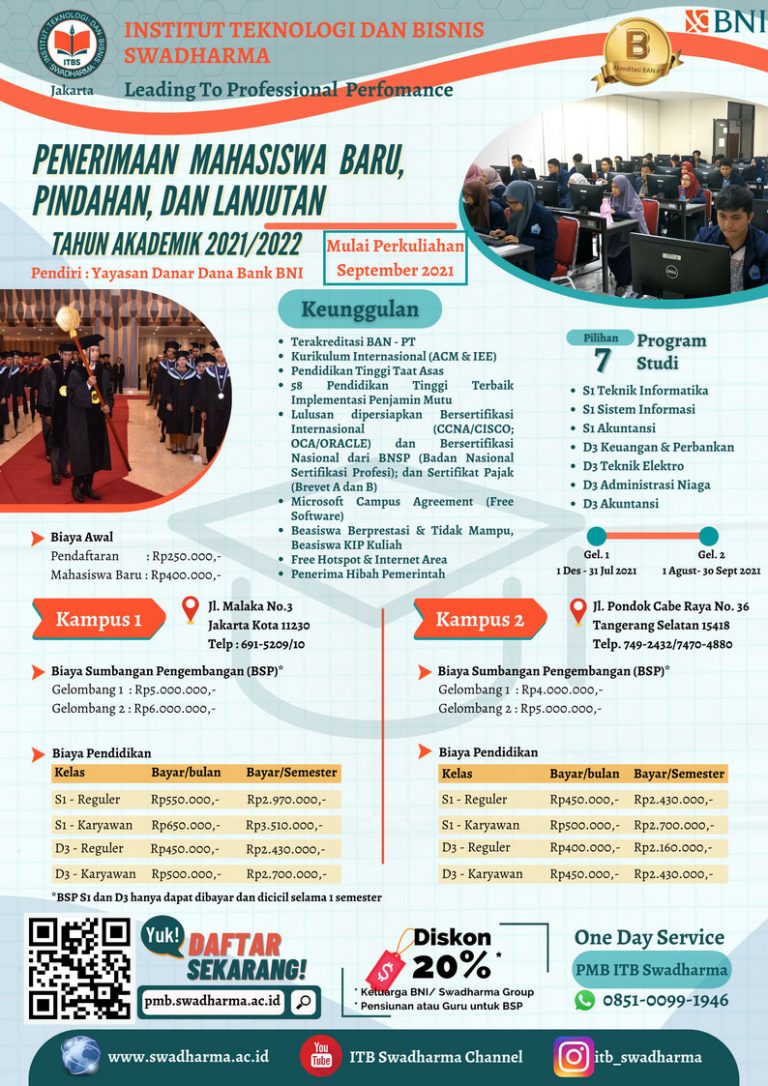 Brosur PMB – ITB SWADHARMA