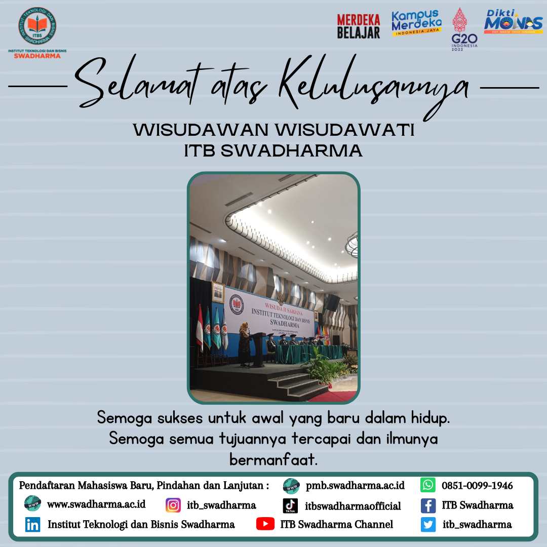 ITB SWADHARMA – INSTITUT TEKNOLOGI & BISNIS SWADHARMA Leading To ...