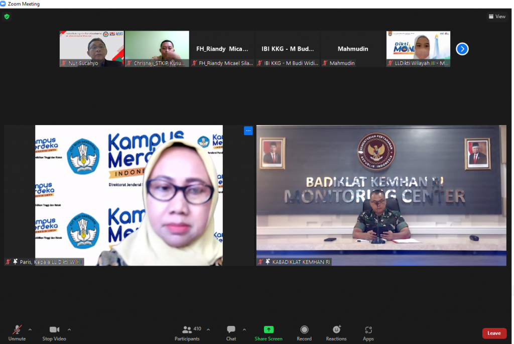 Rektor ITB Swadharma mengikuti Pembukaan Perkuliahan Merdeka Belajar ...