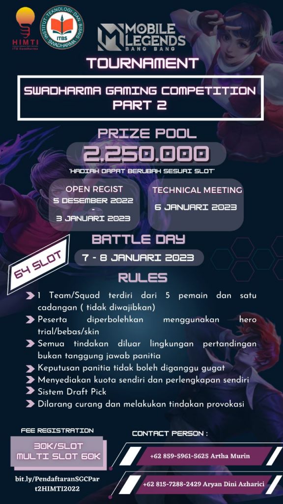 Swadharma Gaming Competition Part 2 HIMTI (Himpunan Mahasiswa Teknik ...