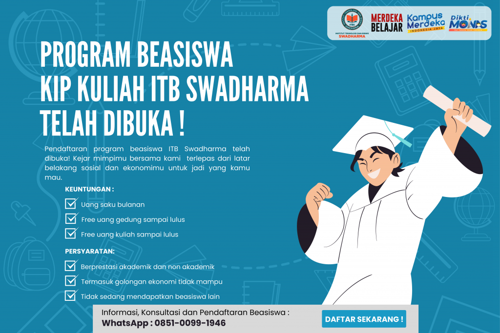 Beasiswa KIP Kuliah ITB Swadharma 2024 – ITB SWADHARMA