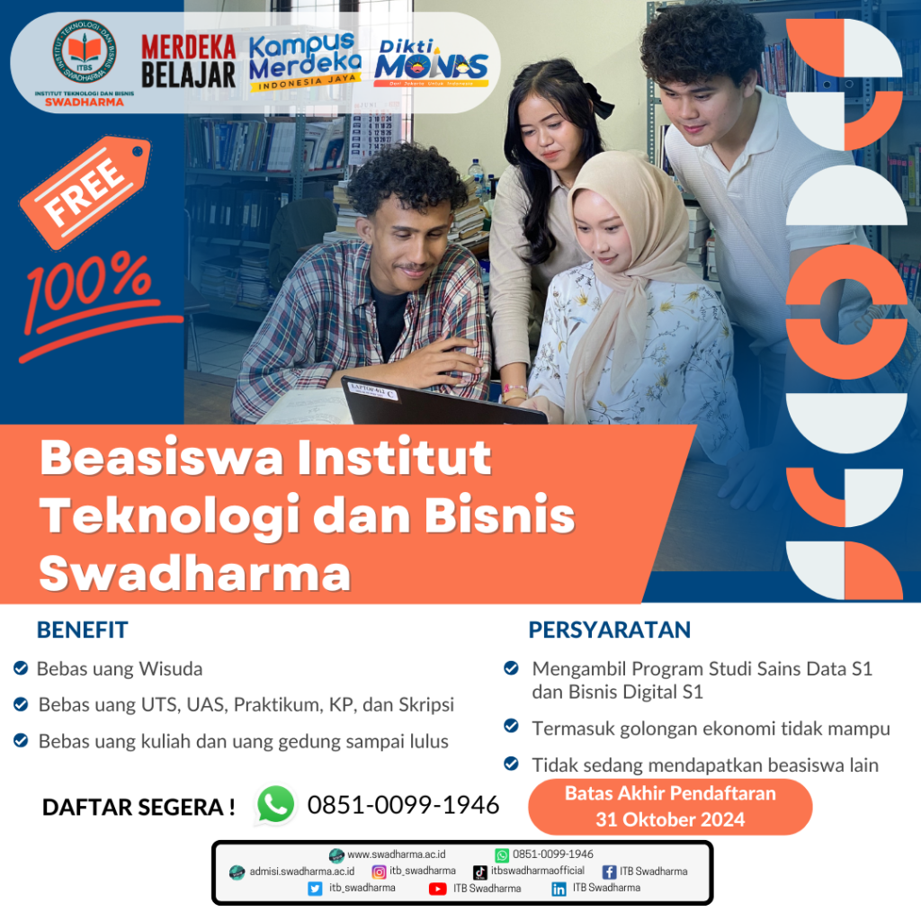 Beasiswa ITB Swadharma 100% – ITB SWADHARMA
